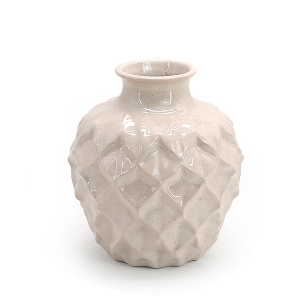 Luxury Vintage Rustic Textured Pottery - White Ceramic Boho Vase for ...